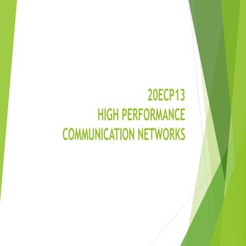 High performance communication networkss | PDF | Digital Audio | Computer Software and Applications