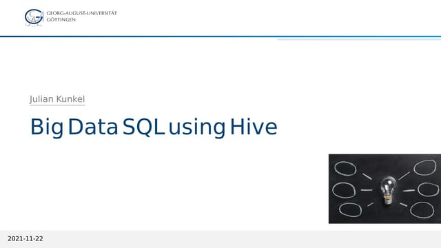 Hive Hadoop Sql Ppt