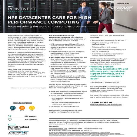 HPE: Datacenter Performance | PDF