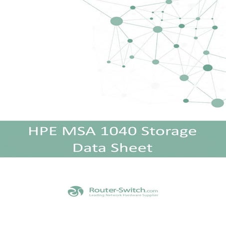 HPE MSA 1040 Storage Datasheet | PDF