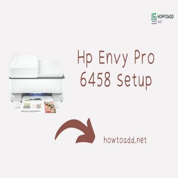 Hp envy pro 6458 setup | PDF