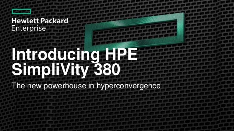 HPE SimpliVity