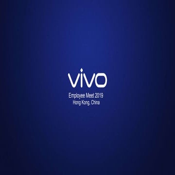 Vivo Mobiles - Hong Kong Conference | PPTX