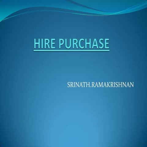HIRE PURCHASE ACCOUNTING | DOCX