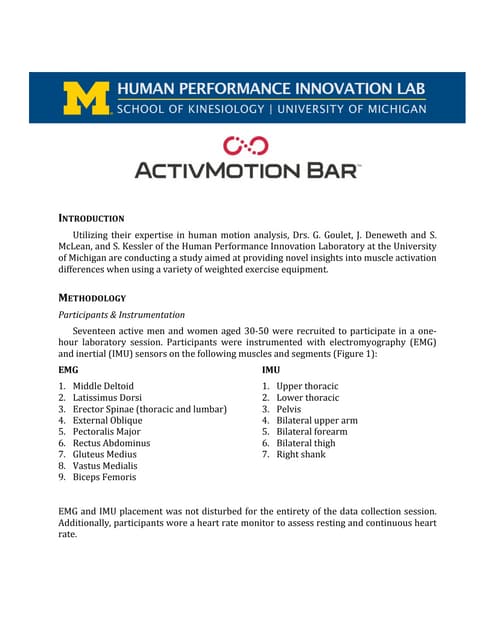 ActivMotion Bar Foundations Course Outline | PDF
