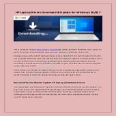 Hp laptop drivers download