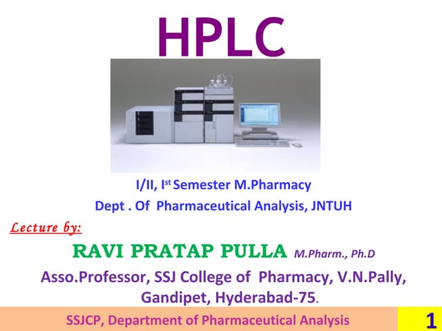Sample injection system in hplc | PPTX