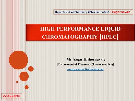 HPLC - Peak integration for chromatography | PPT