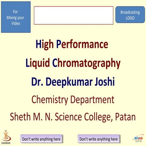 High performance liquid chromatography as introduction | PPT | Free ...