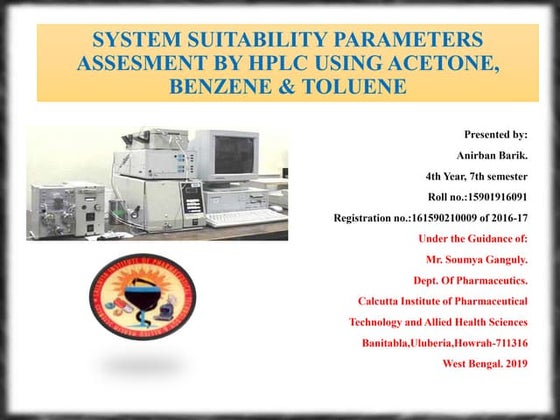 System suitability testing | PPT