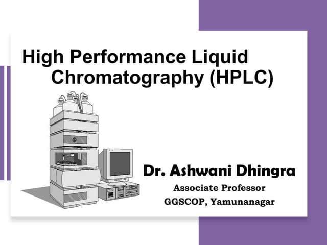 High performance Liquid Chromatography | PDF