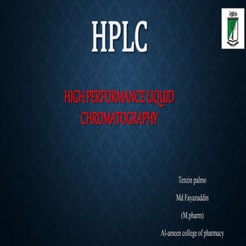 Do And Donts In Hplc Ppt