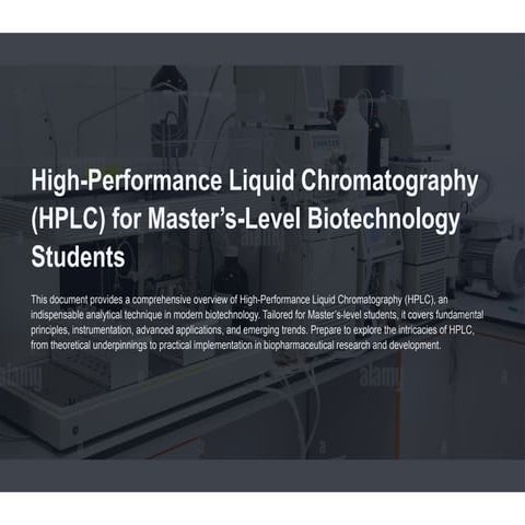 High performance liquid chromatography High performance liquid ...