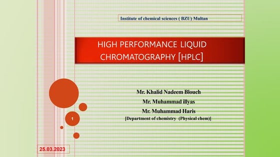 HPLC method development | PPTX