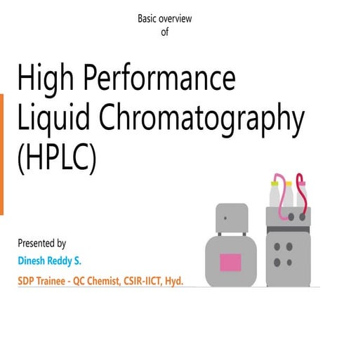 HPLC (High-Performance Liquid Chromatography) Basic Overview - IICT ...