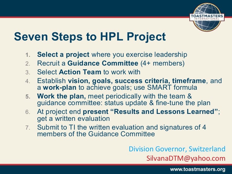 HPLP Seven Steps