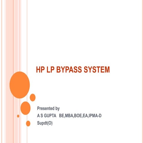Hp/ lp bypass system for steam turbines | PDF