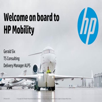 Welcome on board to HP Mobility | PDF