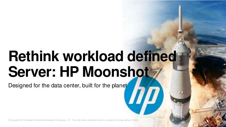 Hp moonshot Server