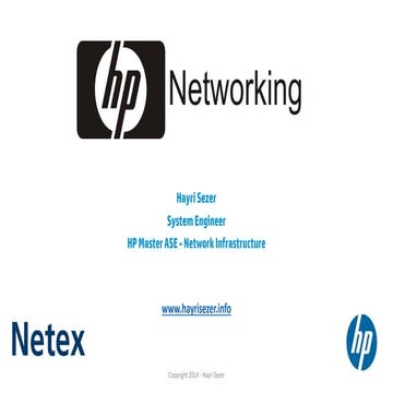 Hp networking 2014 | PPT