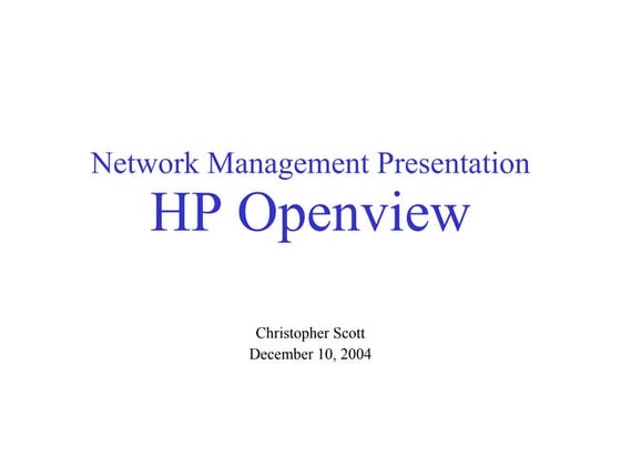 Chapter 2 hp ovo service driven management | PDF