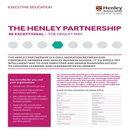 The Henley Partnership Overview v0.8 | PDF