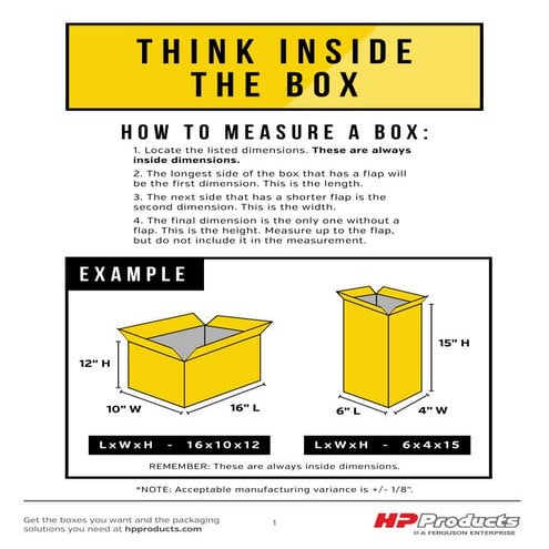 How to Measure a Box | PDF