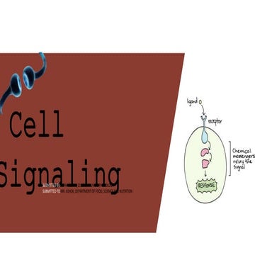 cell signalling | PPTX