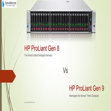 Hp Proliant Servers Pptx Computing Technology And Computing