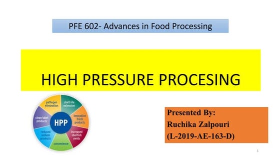 hydrostatic pressure processing | PDF | Food & Drink