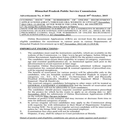 Hppsc recruitment-ae-veterinary-officer-lecturer-other-posts-advt. | PDF