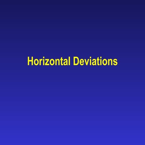 Horizontal Deviations | PPT