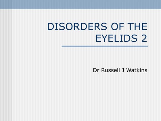Ptosis | PPTX | Eye and Vision Conditions | Diseases and Conditions
