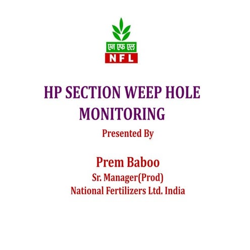 Hp section weep hole monitoring | PDF