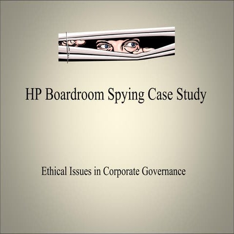 HP Spy Case | PPT
