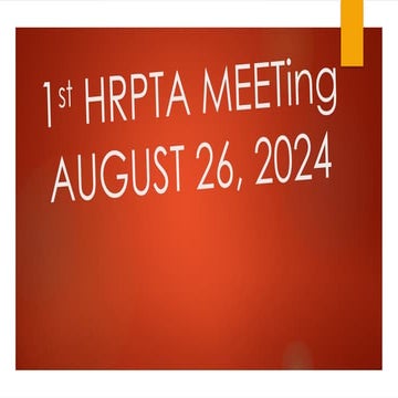 HPTA-MeetingDIAMOND.pptx 1st PTA meeting | PPTX