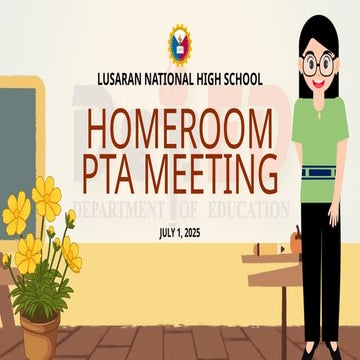 Homeroom Parents and Teacher Assembly Meeting | PPTX