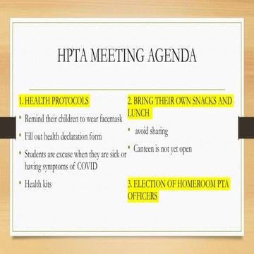 HPTA MEETING AGENDA.pptx with verification | PPTX