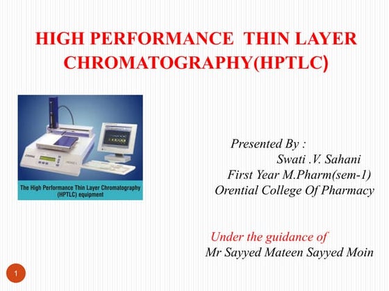 TLC, thin layer chromatography | PPT