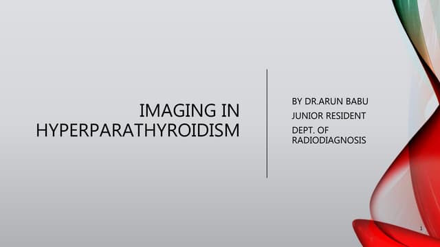 Hyperparathyroidism | PPTX
