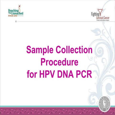Hpv Sample Collection Procedure | PPT