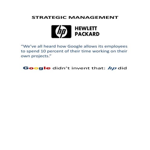 HP way of doing business | PDF