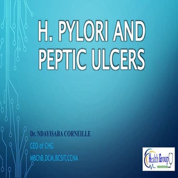 H Pylori and Peptic Ulcers.pptx