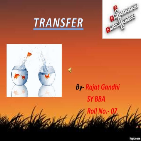 transfer and it's principle | PPT | Free Download