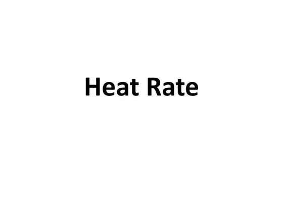 Input Output Heat Rate Characteristics And Incremental Cost Ppt