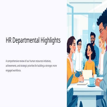 PRESENTATION OF HR DEPARTMENTAL HIGHLIGHTS | PPTX