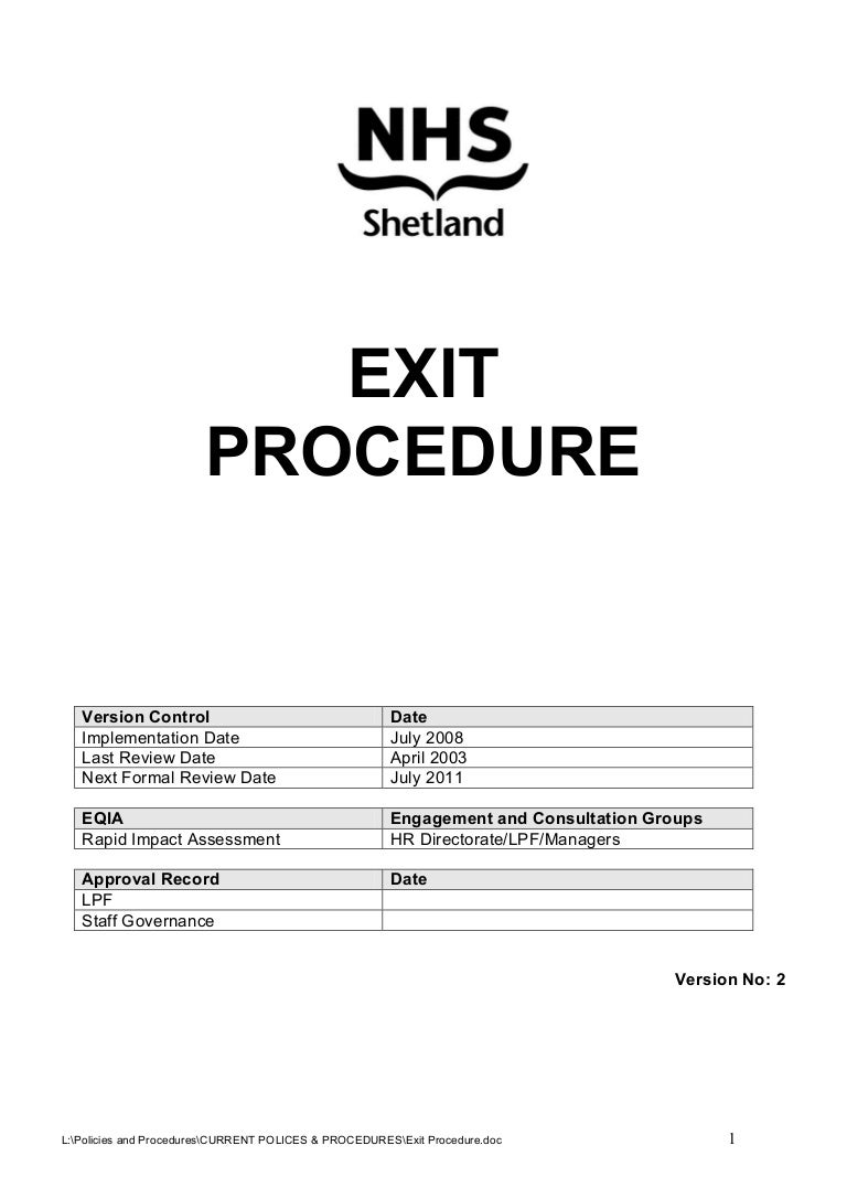 Hr Exit Procedure hr-exit-procedure