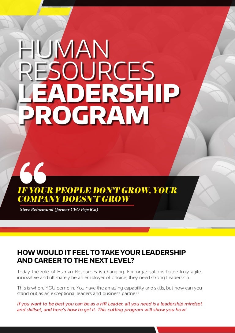 Human Resources Leadership Program
