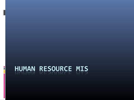 Human resource information system | PPT