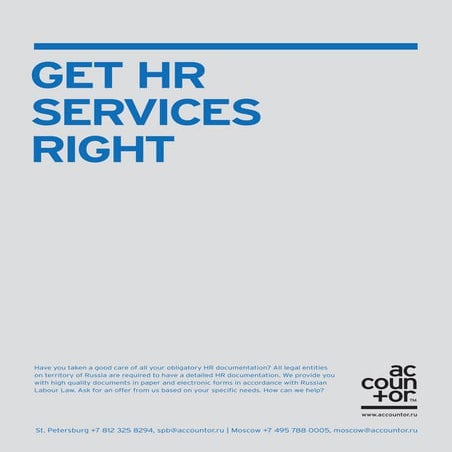 HR services in Russia | PDF